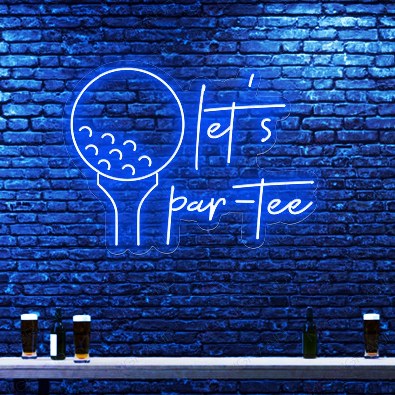 Golf Neon Sign Let's Par Tee Sign Custom Neon Sign - Etsy