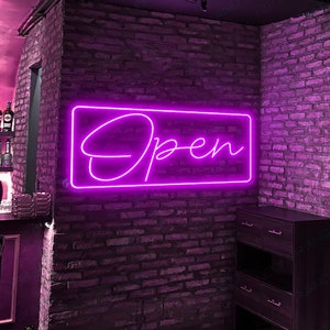 Hanging Open Sign Neon Open Sign for Business LED Open Sign for Window ...