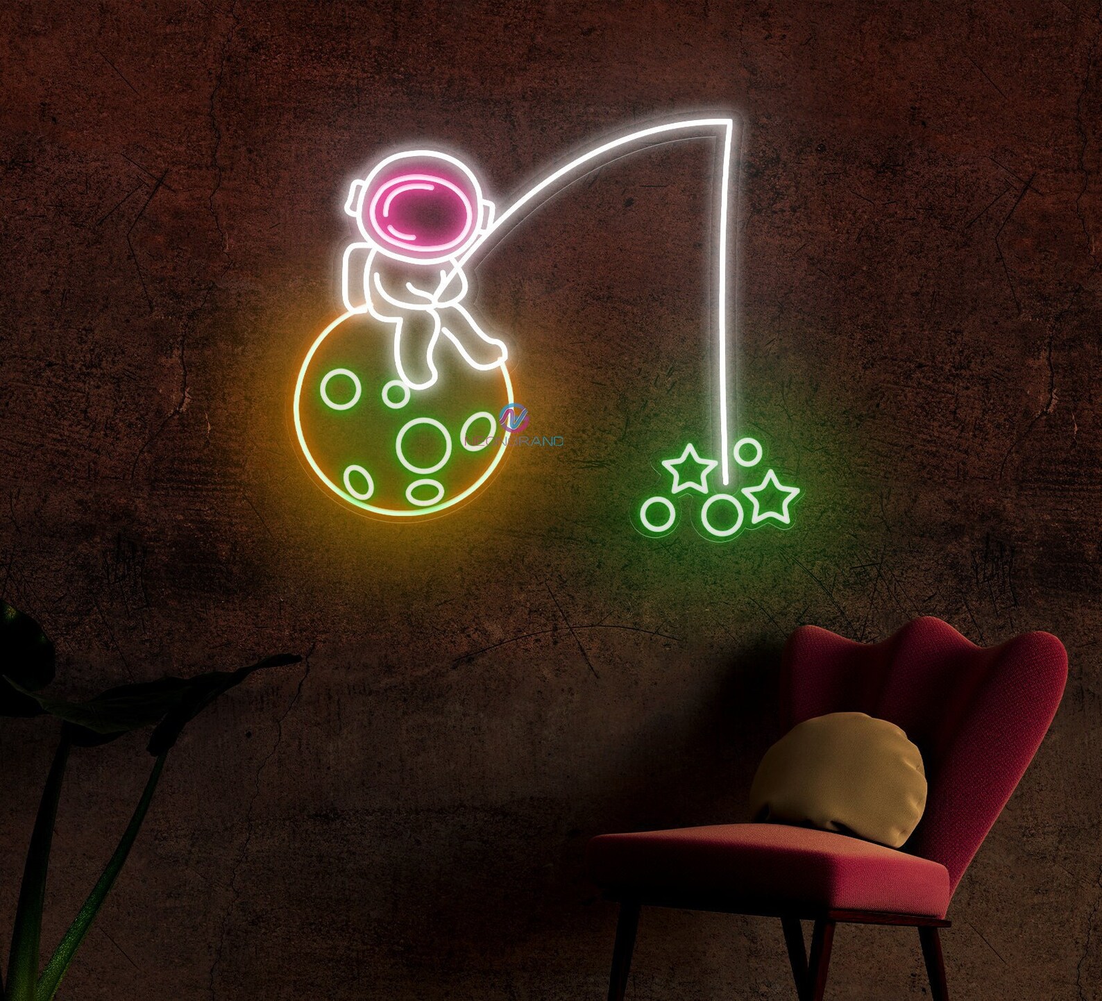 Space Astronaut Neon Sign Custom Neon Sign for House and - Etsy