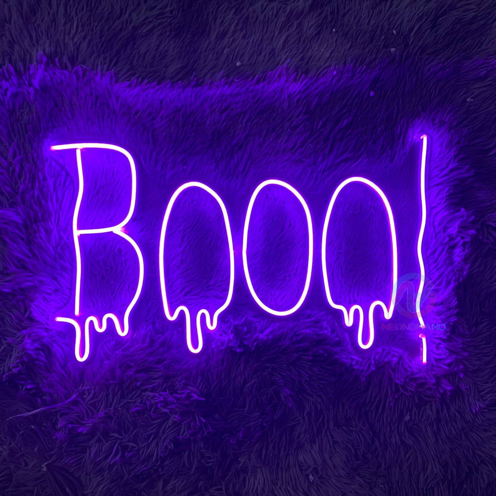 Boo Halloween Neon Sign Halloween Party Decorations Funky - Etsy