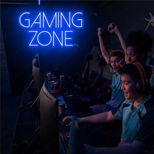 Game Zone Neon Sign Game LED Light Game Room Decor Game Room Neon Sign ...