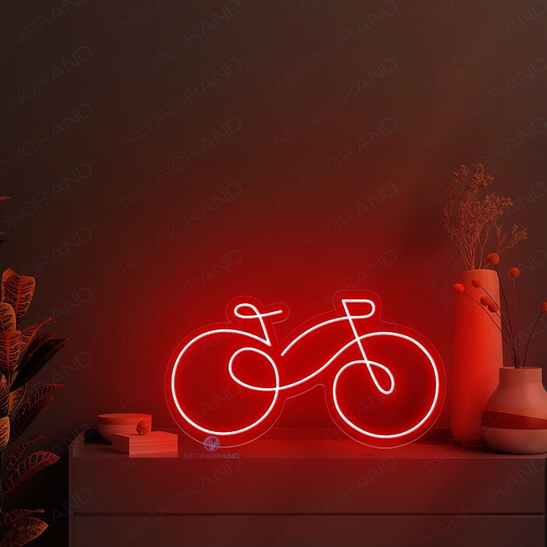 Bicycle Neon Sign, Neon Bike Sign, LED Bike Bicycle Neon Sign, Bicycle ...