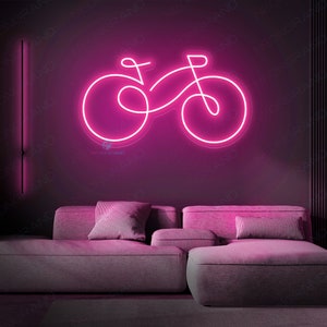 Bicycle Neon Sign, Neon Bike Sign, LED Bike Bicycle Neon Sign, Bicycle ...