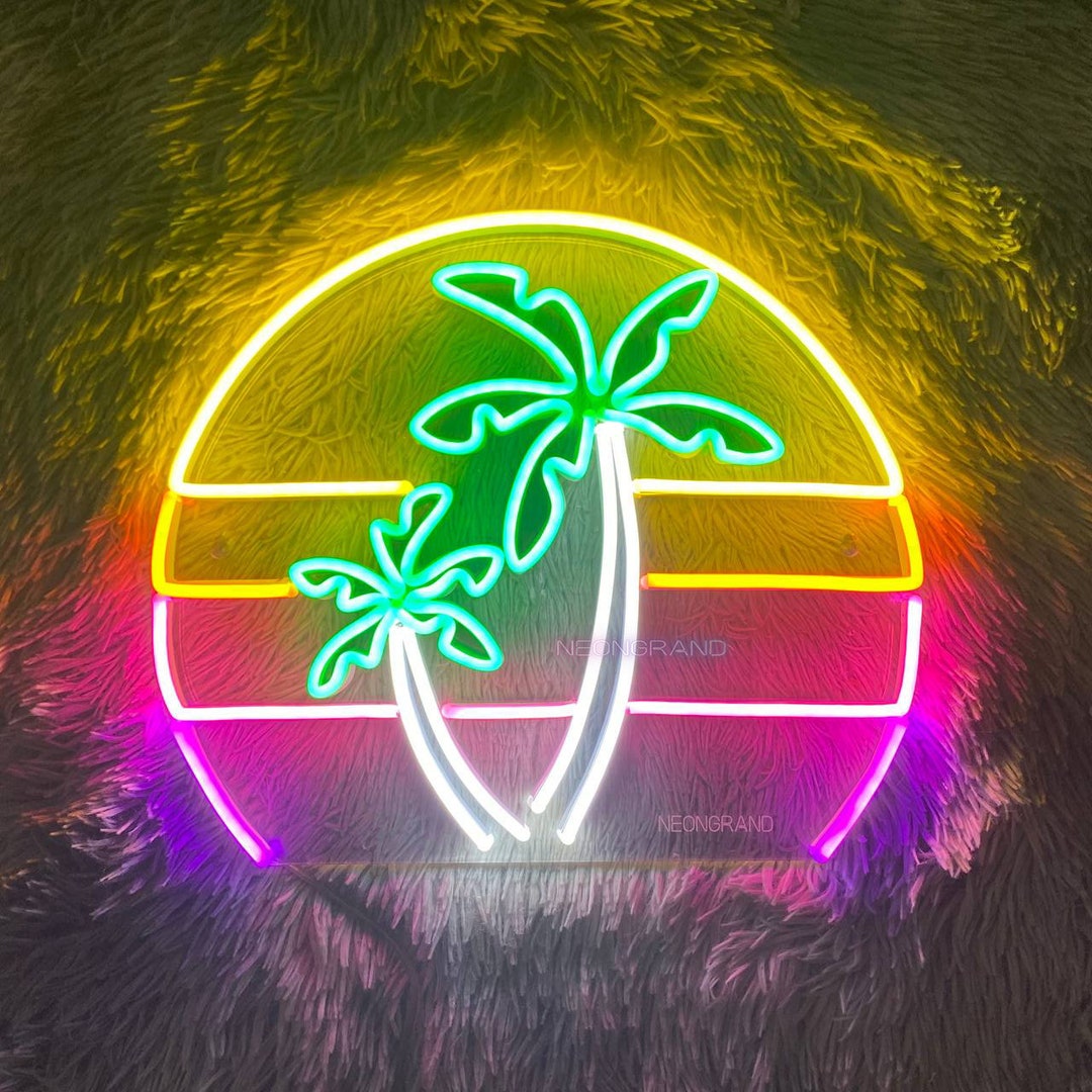 Neon Palm Tree Neon Sign Palm Tree Decor Wall Decor Neon Sunset Neon ... Neon Palm Tree Neon Sign Palm Tree Decor Wall Decor Neon Sunset Neon ...