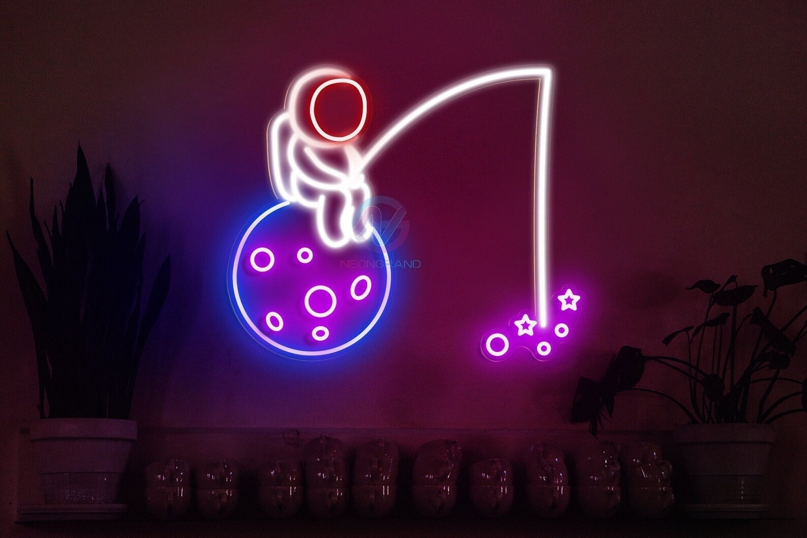 Space Astronaut Neon Sign Custom Neon Sign for House and - Etsy