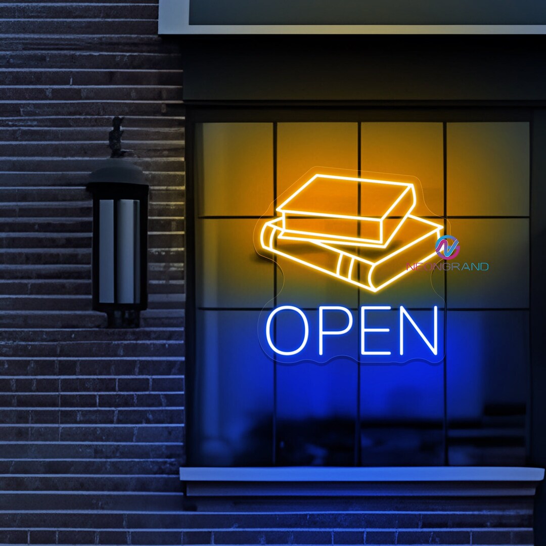 Book Store Sign Book Store Neon Sign Book Neon LED Light Custom Neon ...