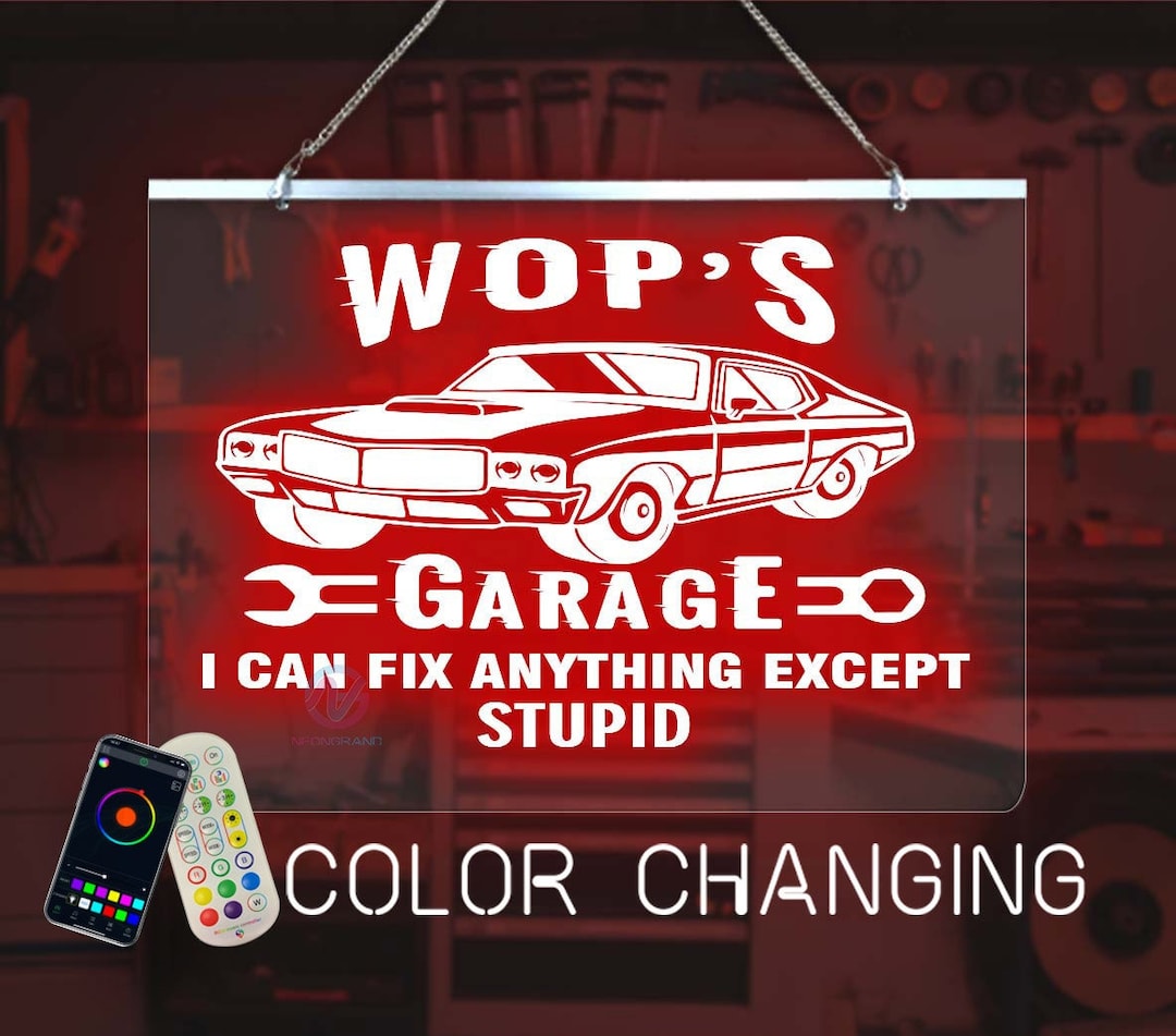 Neon Garage Sign Auto Shop Sign LED Garage Sign Garage Neon - Etsy
