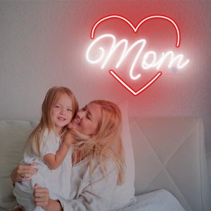 Mom Neon Sign, Mother's Day Gift for Mom, Mother Neon Sign, Best Mom ...