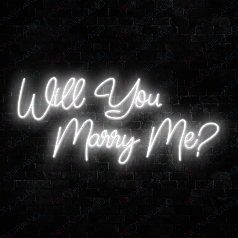 Will You Marry Me Neon Sign Wedding Neon Sign Custom Neon Etsy