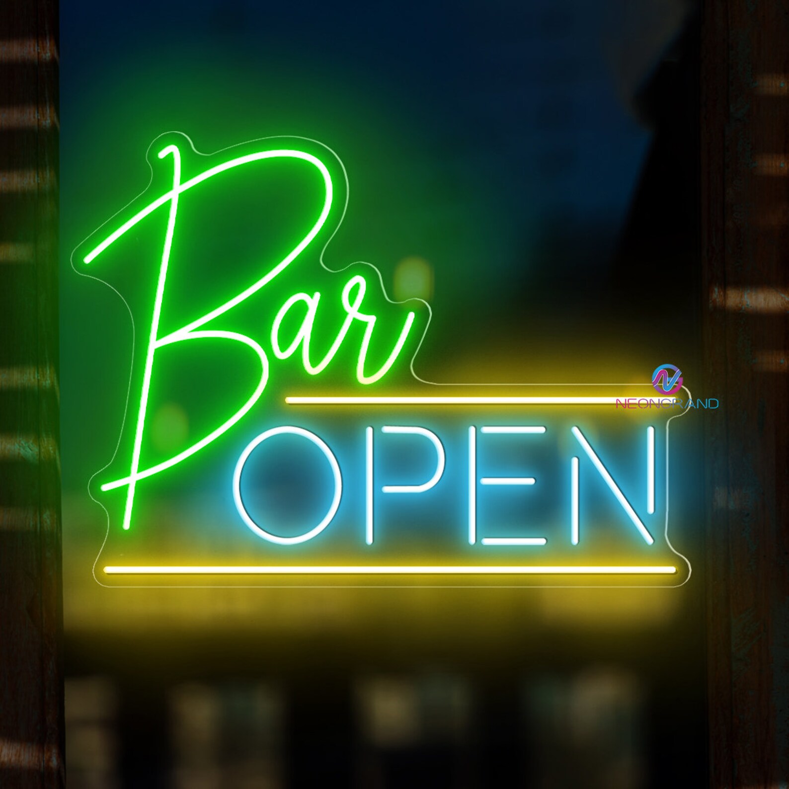 Bar Open Neon Sign Open Sign for Bar Neon Open Signs for - Etsy