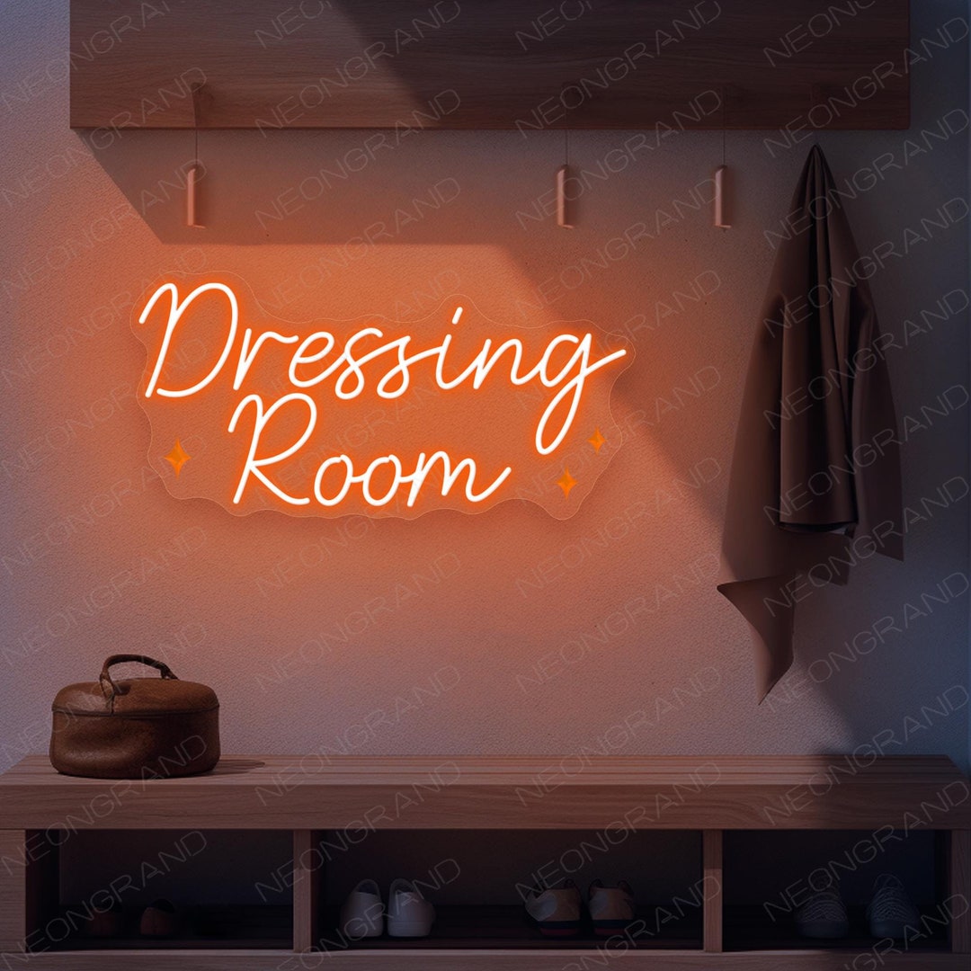 Dressing Room Sign Dressing Room Neon Light Girl Room Decor Dressing ...