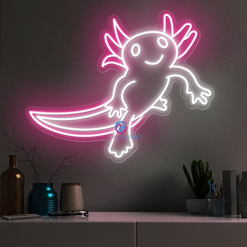 Axolotl Neon Sign Axolotl Lamp Custom Neon Sign Custom Sign - Etsy