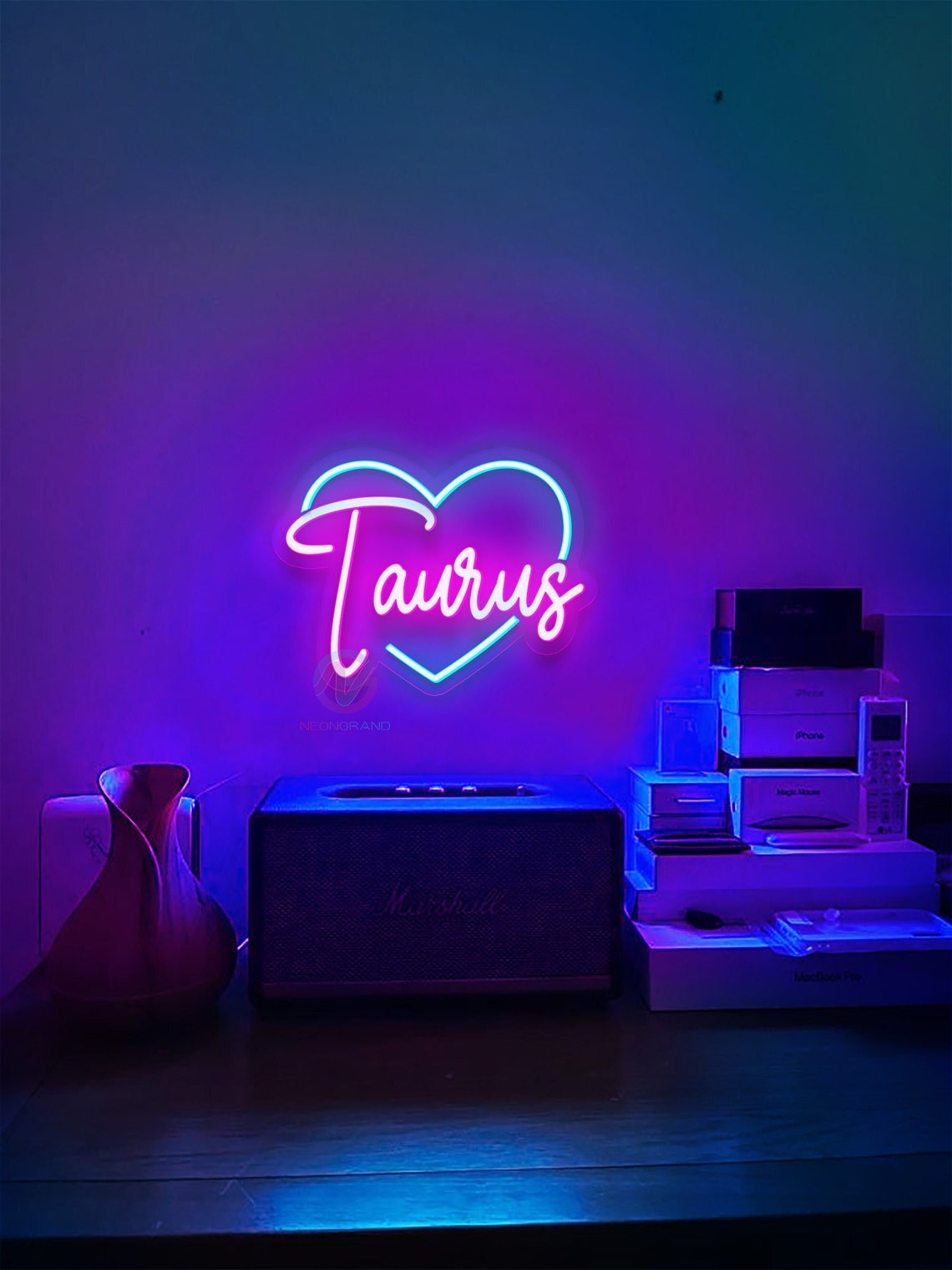Custom Zodiac Led Neon Wall Decor Light Sign Handmade Zodiac - Etsy