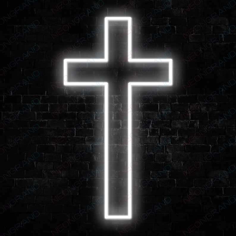 Cross Neon Sign LED Cross Sign Light Neon Cross Sign Red - Etsy
