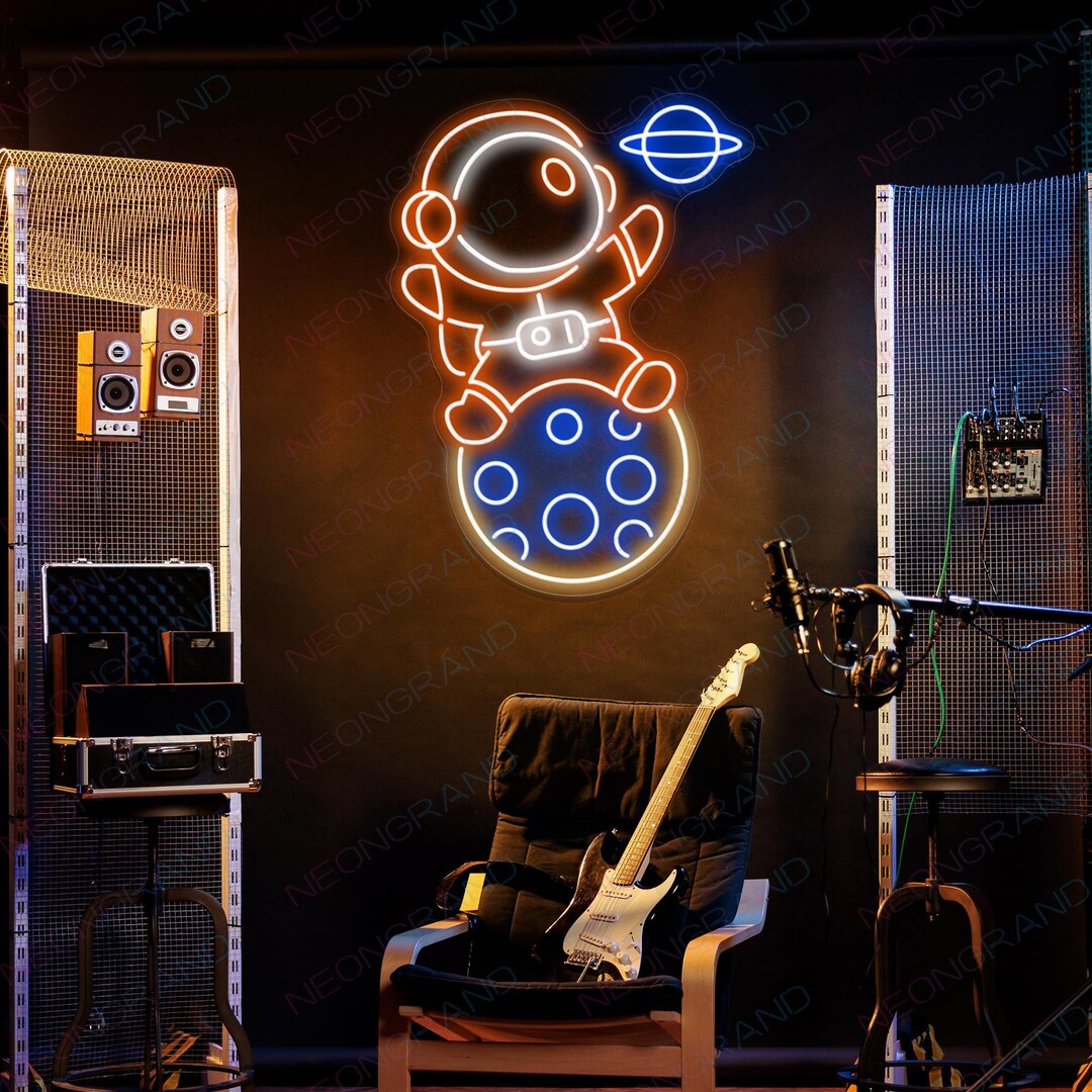 Astronaut Neon Sign Space Neon Sign, Neon Sign Art Neon Lights Neon ...