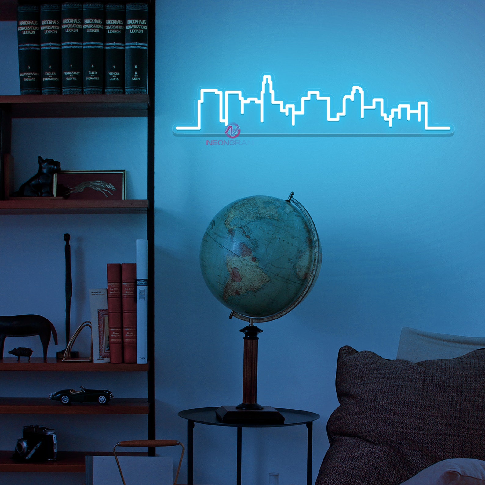 City Neon Sign Los Angeles Skyline Neon Sign City Neon LED Light Custom ...