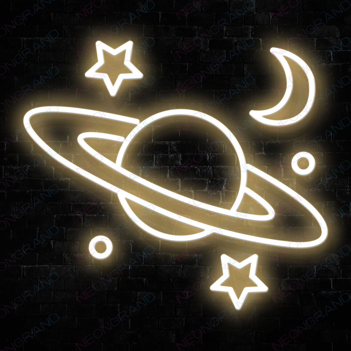 Celestial Neon Sign Sun and Moon Neon Sign Planet Neon Sign | Etsy