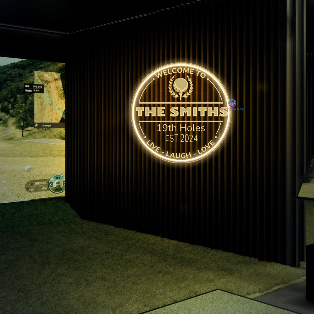 Personalized Golf Sign Personalized Golf Decor Golf Wall Art Custom ...