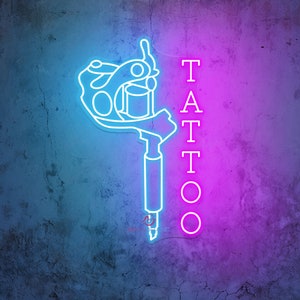 Tattoo Neon Sign Tattoo LED Light Tattoo Studio Decor Tattoo Shop LED ...
