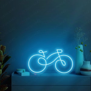 Bicycle Neon Sign, Neon Bike Sign, LED Bike Bicycle Neon Sign, Bicycle ...