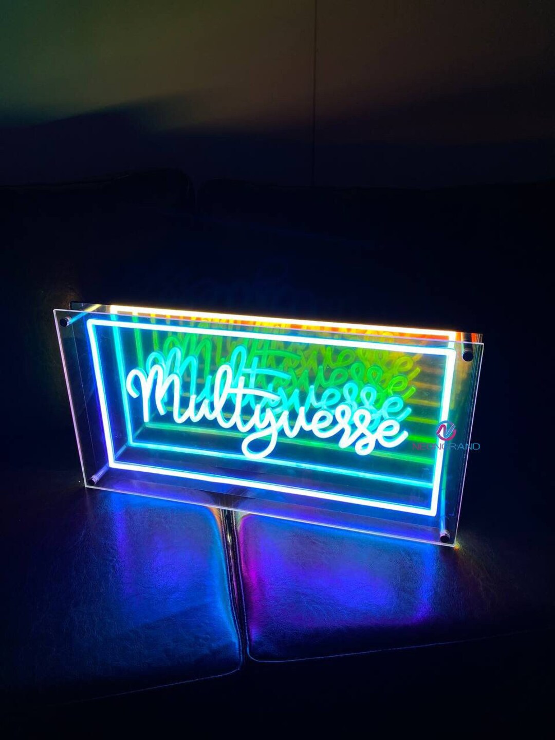 Infinity Neon Light Custom Infinity Mirror Neon Sign Custom Business ...