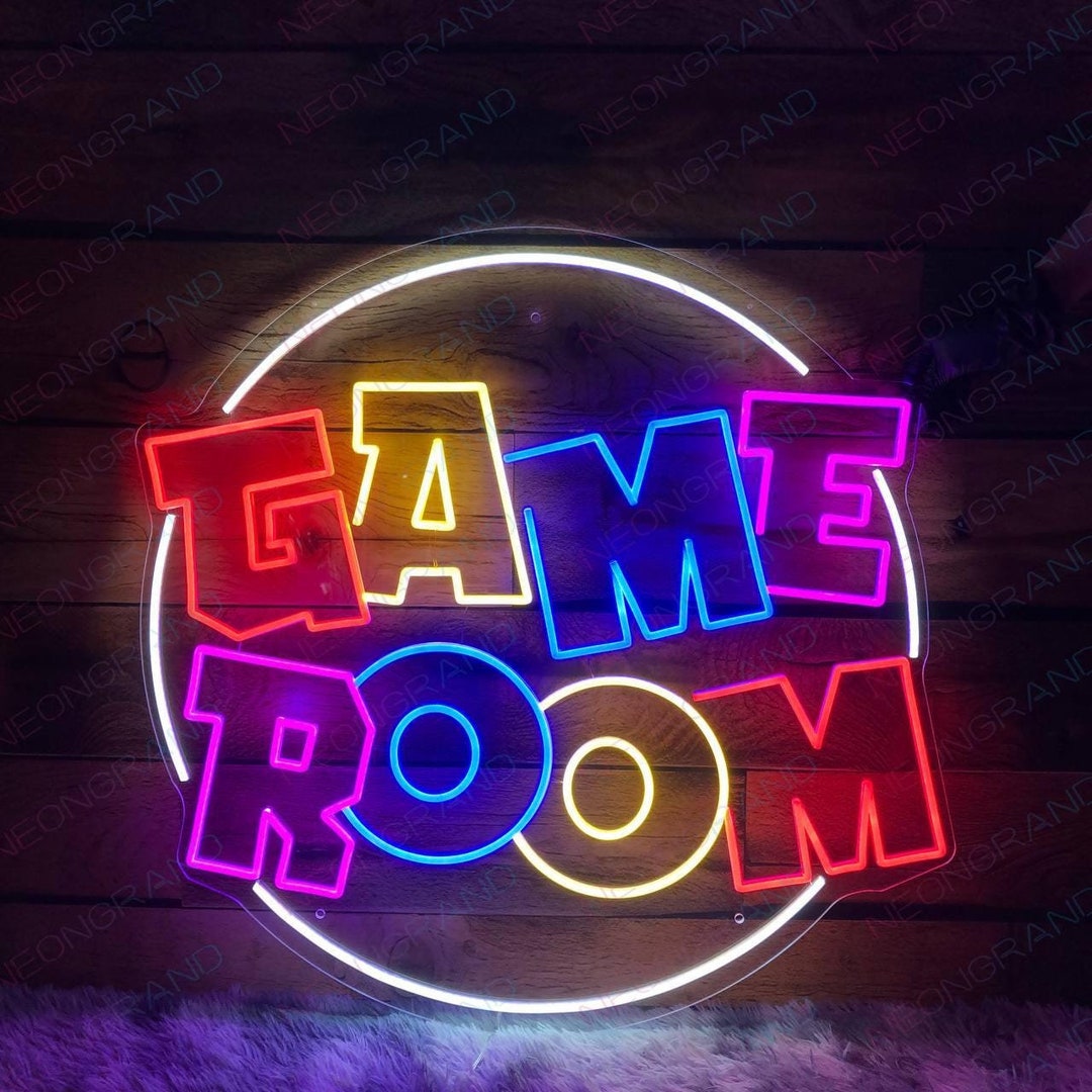 Game Room Neon Controller Sign Gamepad Led Light Gamer Neon Sign Custom ...