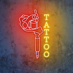 Tattoo Neon Sign Tattoo LED Light Tattoo Studio Decor Tattoo Shop LED ...