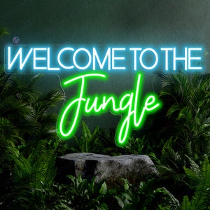 Welcome to the Jungle Neon Sign Custom Neon Light Custom Neon Sign ...