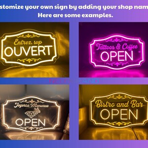 Open Sign With Remote We Are Open Sign Open Neon Sign Open LED Light ...