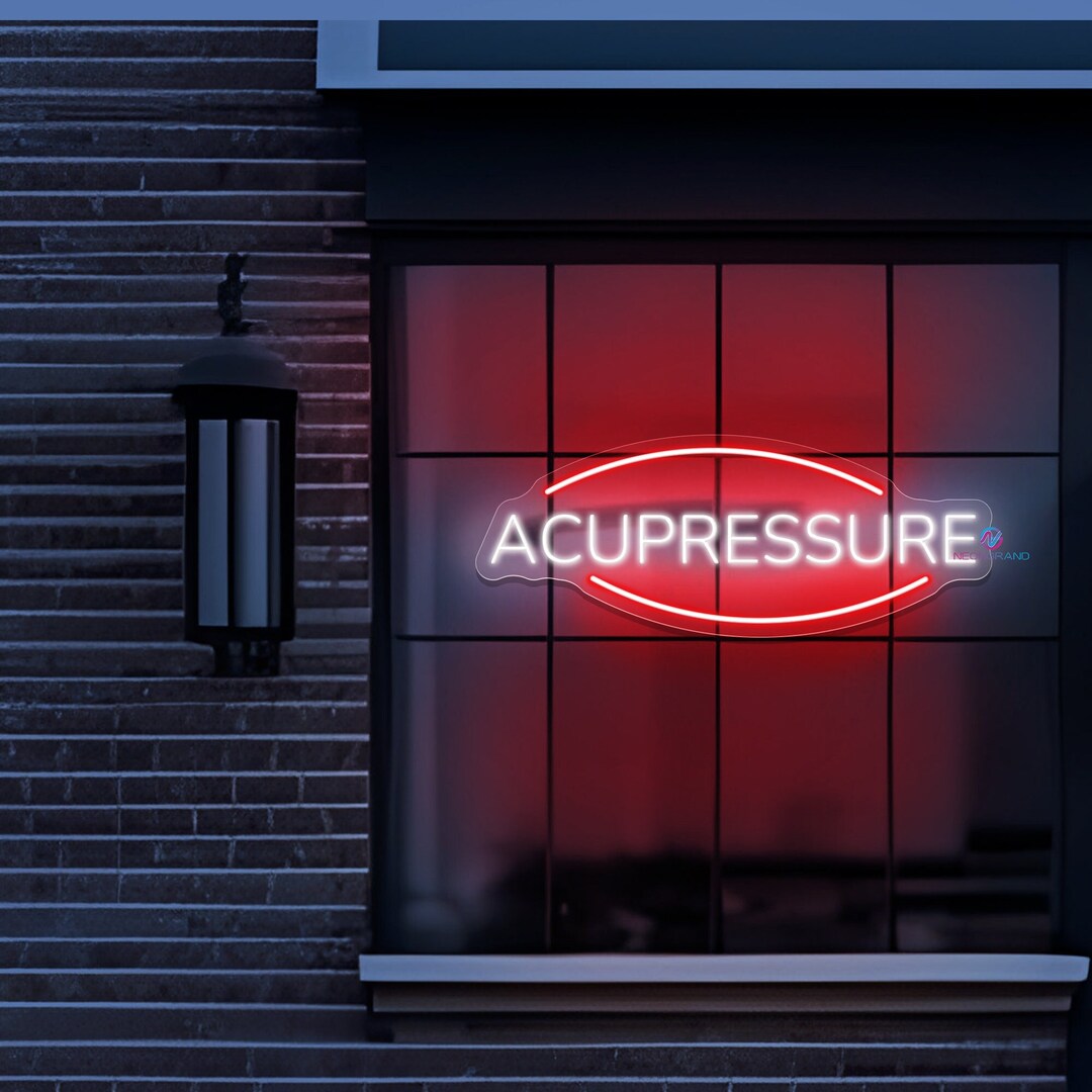 Acupressure Neon Sign Foots Massage LED Light Massage Open Business ...