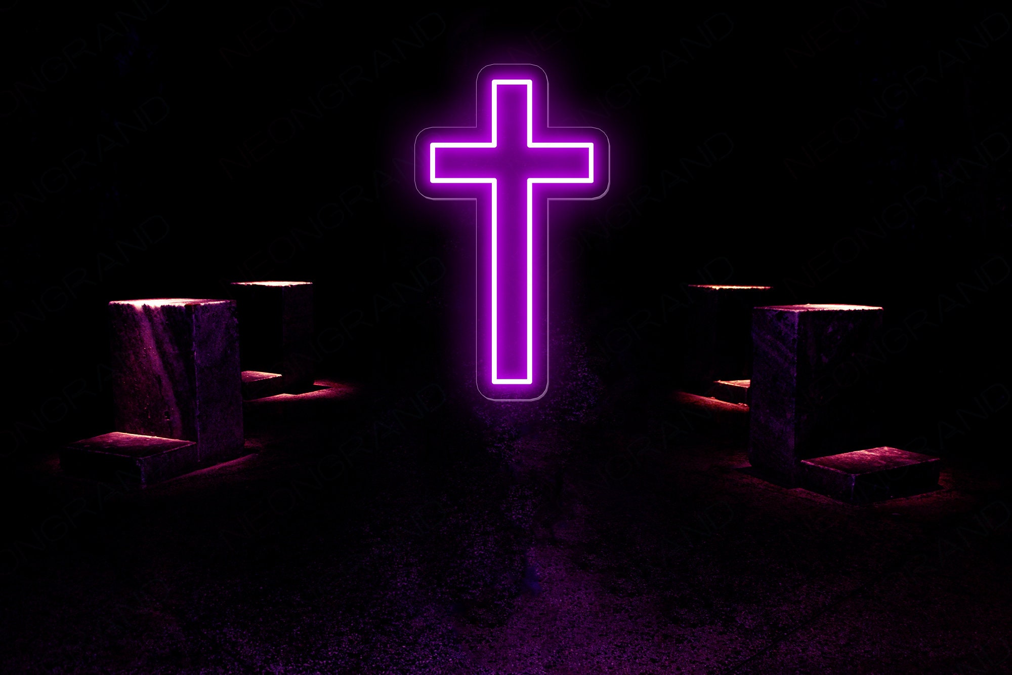 Cross Neon Sign LED Cross Sign Light Neon Cross Sign Red - Etsy Hong Kong