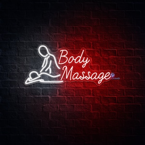 Massage Neon Sign Spa Neon Light Sign Lighted Massage Sign Business ...