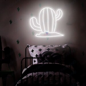 Cactus Neon Sign Cactus LED Light Cactus Wall Art Cactus Decor Outdoor ...