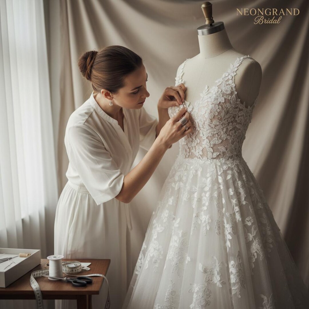 Custom Wedding Dress Personalized Wedding Gown Basque Waist Mini Dress ...
