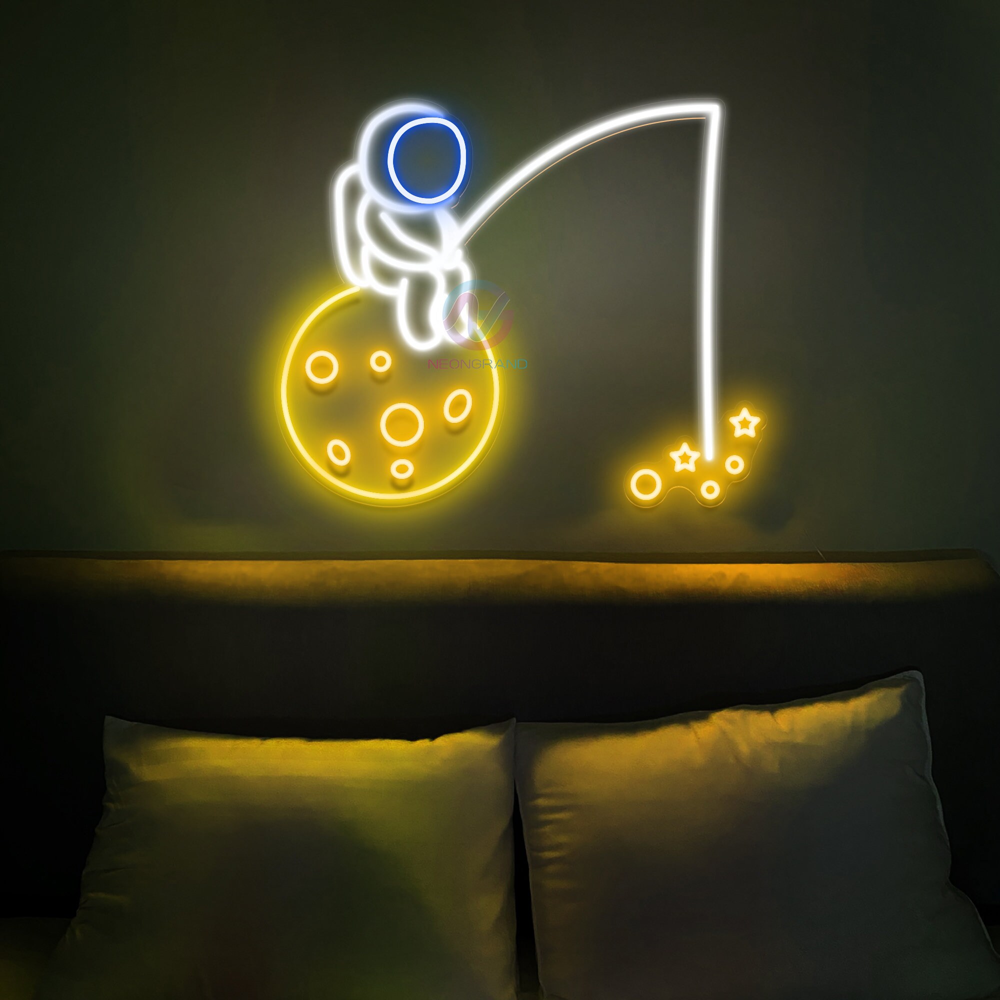 Space Astronaut Neon Sign Custom Neon Sign for House and - Etsy