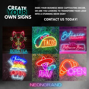 Infinity Neon Light Custom Infinity Mirror Neon Sign Custom Business ...