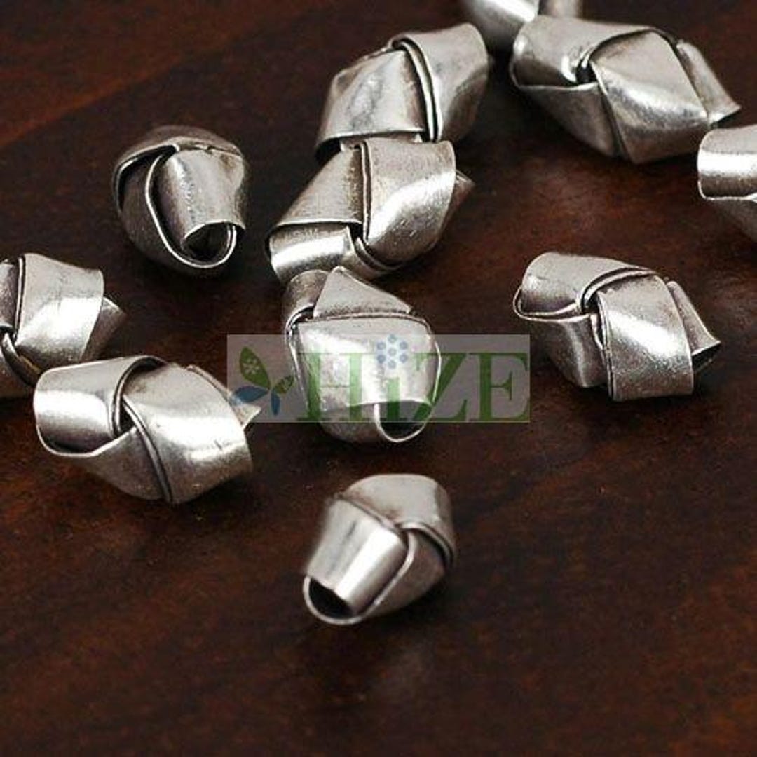 HIZE SB112 Thai Karen Hill Tribe Silver Origami Oval Nugget Bicone ...