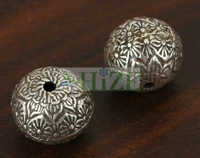 HIZE SB739 Thai Karen Hill Tribe Silver Ornate Tribal Floral Flower ...