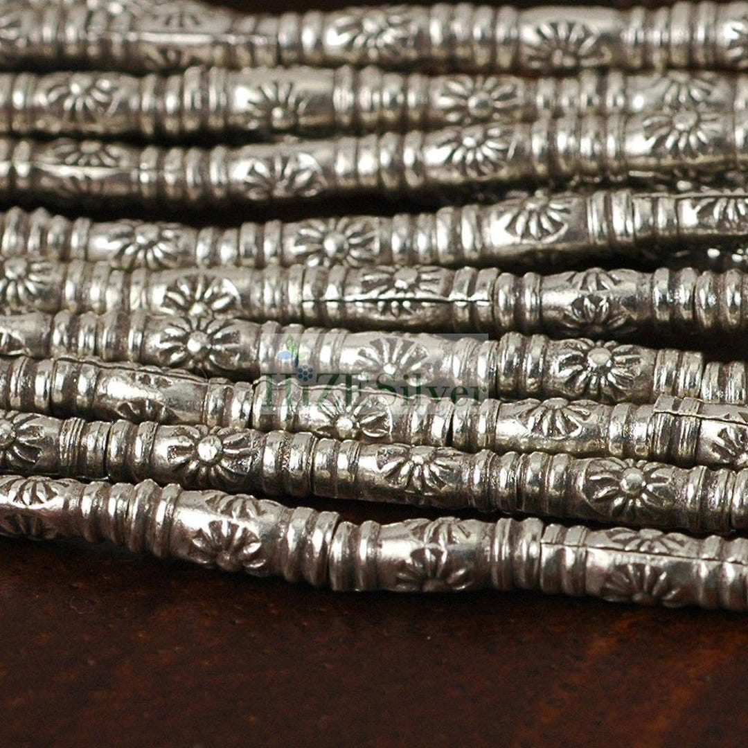 HIZE SB683 Thai Karen Hill Tribe Silver Tribal Sun Imprint Liquid Tube ...