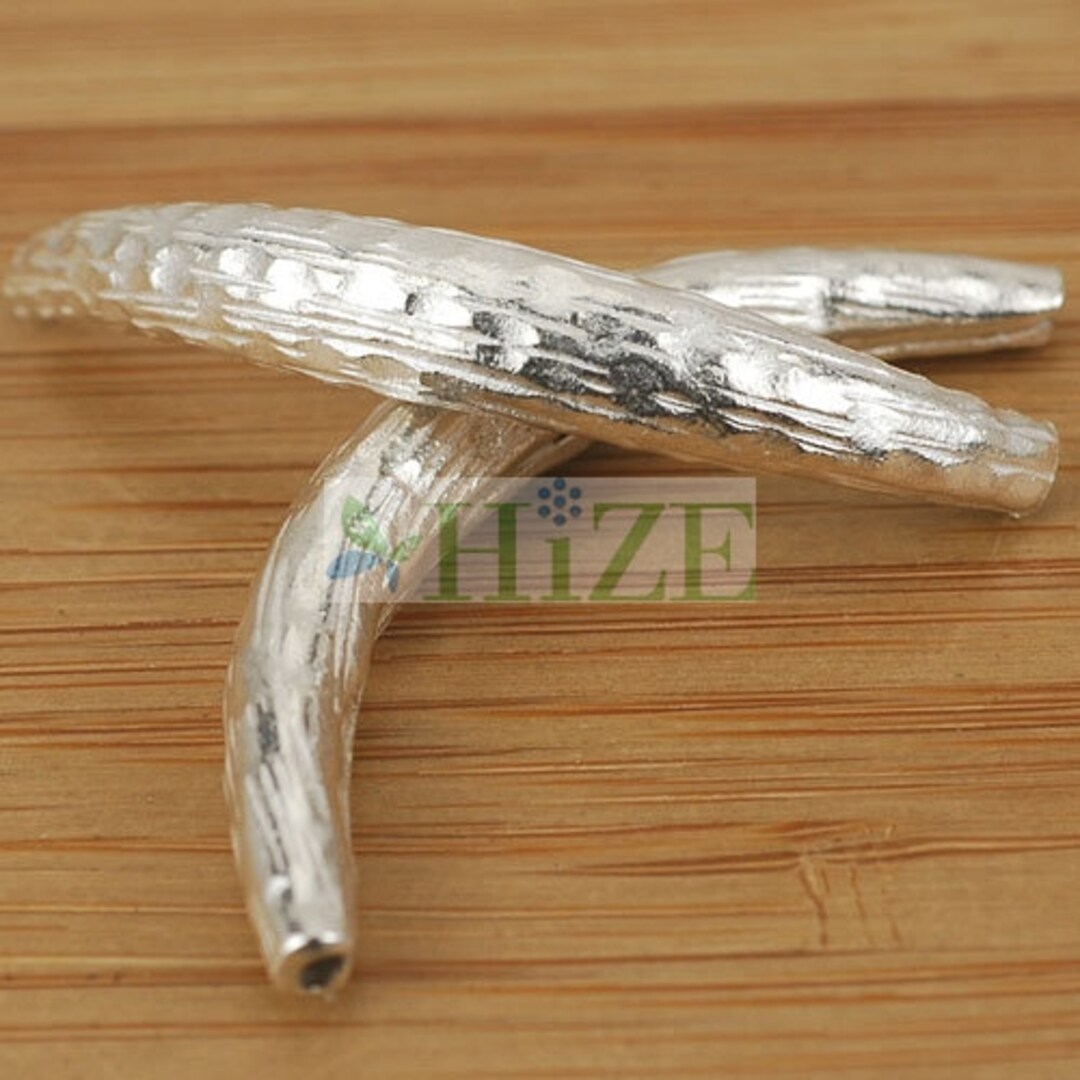 HIZE SB039 Thai Karen Hill Tribe Silver Hammered and Brushed Texture ...