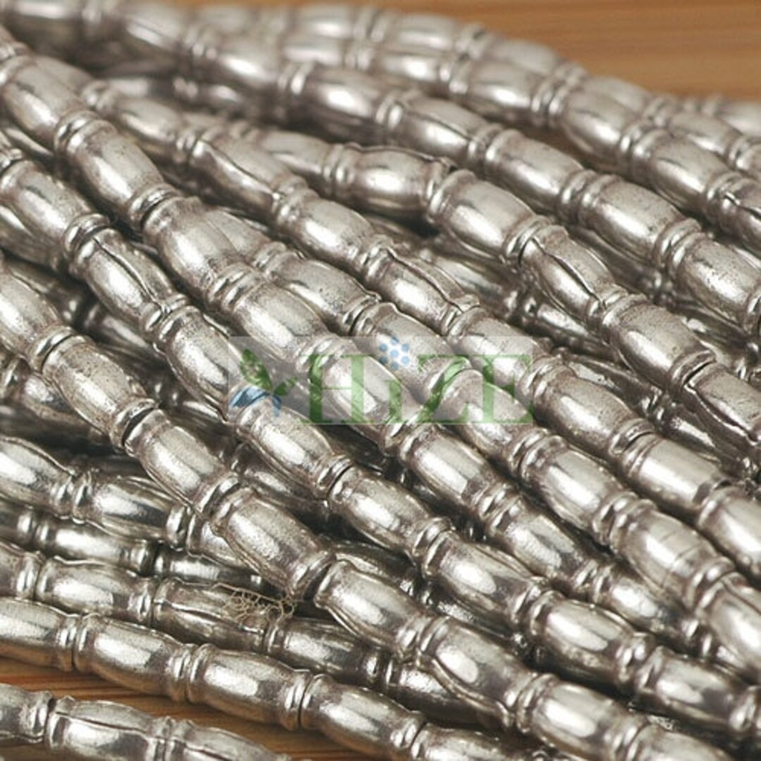HIZE SB703 Thai Karen Hill Tribe Silver Tribal Bamboo Tube Beads 2.5mm ...