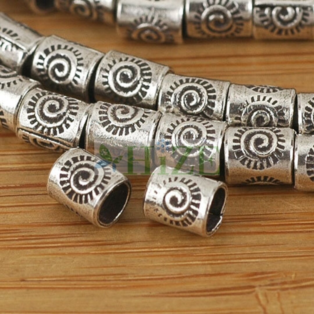 HIZE SB325 Thai Karen Hill Tribe Silver Tribal Swirl Print Short Slider ...