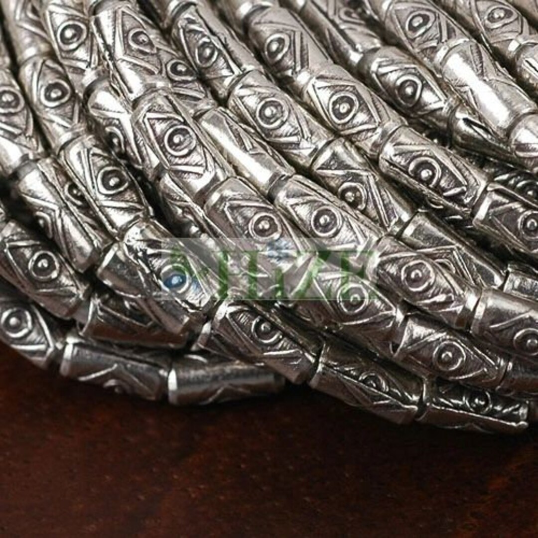 HIZE SB609 Thai Karen Hill Tribe Silver Tribal Ethnic Eye Print Tube ...