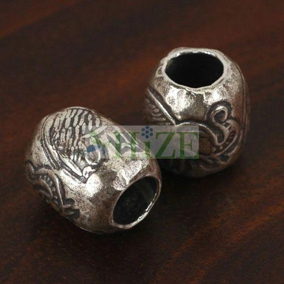 HIZE SB740 Thai Karen Hill Tribe Silver Large Hole Tribal Ethnic ...