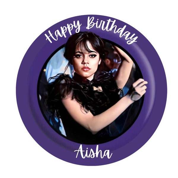 Wednesday Addams Cake Topper - Etsy Australia