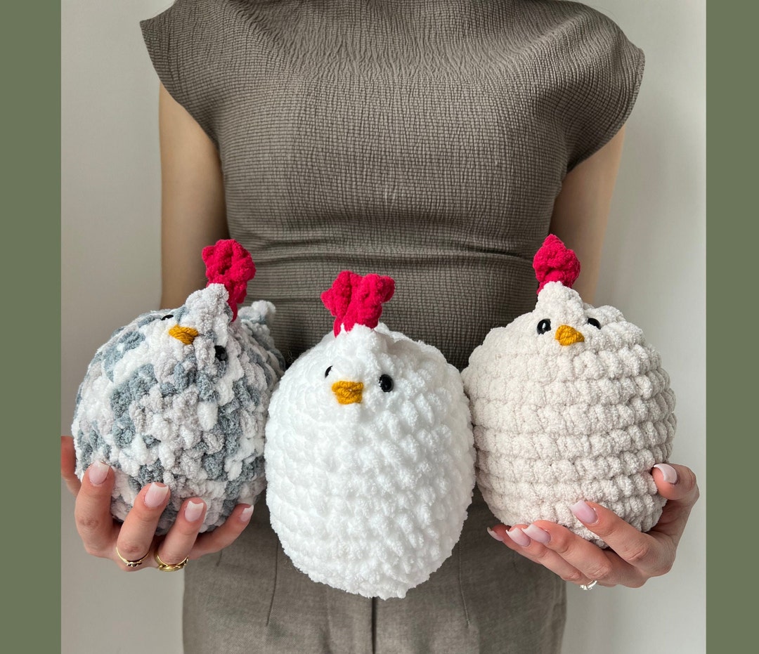 Chicken CROCHET PATTERN Large Eggatha - Etsy
