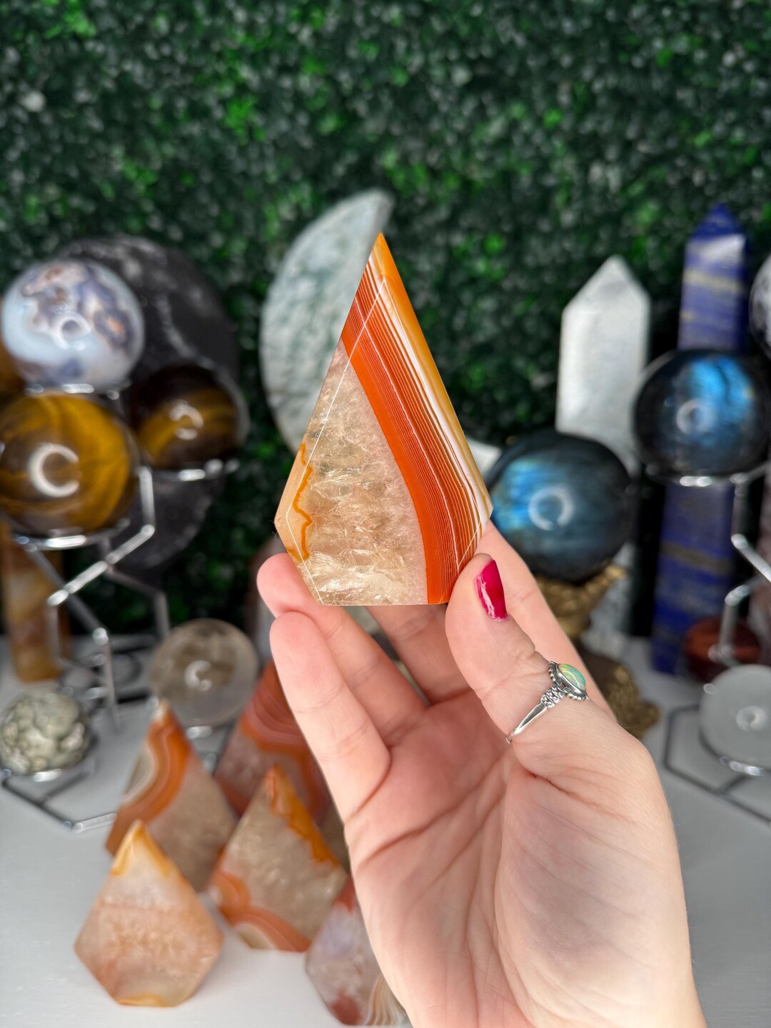 Carnelian Teardrops | Crystal Freeforms, Arrow Shape, Metaphysical Gift ...