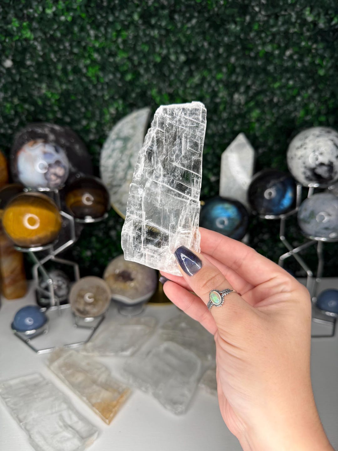 Utah Selenite Slabs | True Selenite, Fragile, Clear, Metaphysical Gift ...