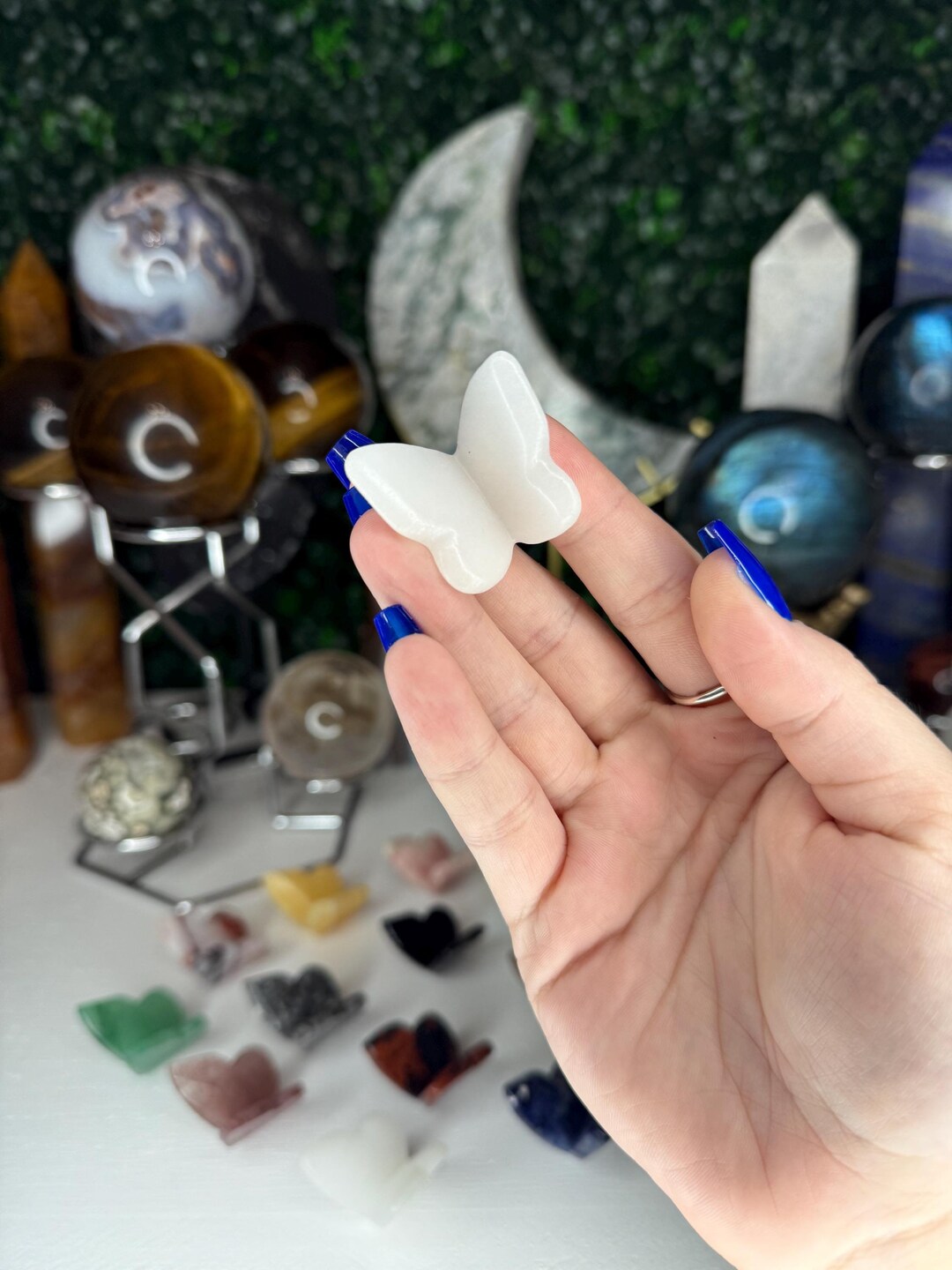 Mini Crystal 3D Butterflies | Crystal Carvings, Minis, Metaphysical ...