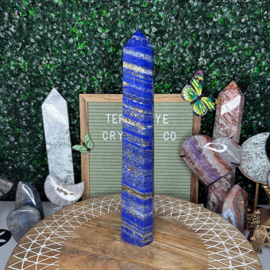 Lapis Lazuli Tower Crystal Towers, Statement Piece, Large Crystals ...